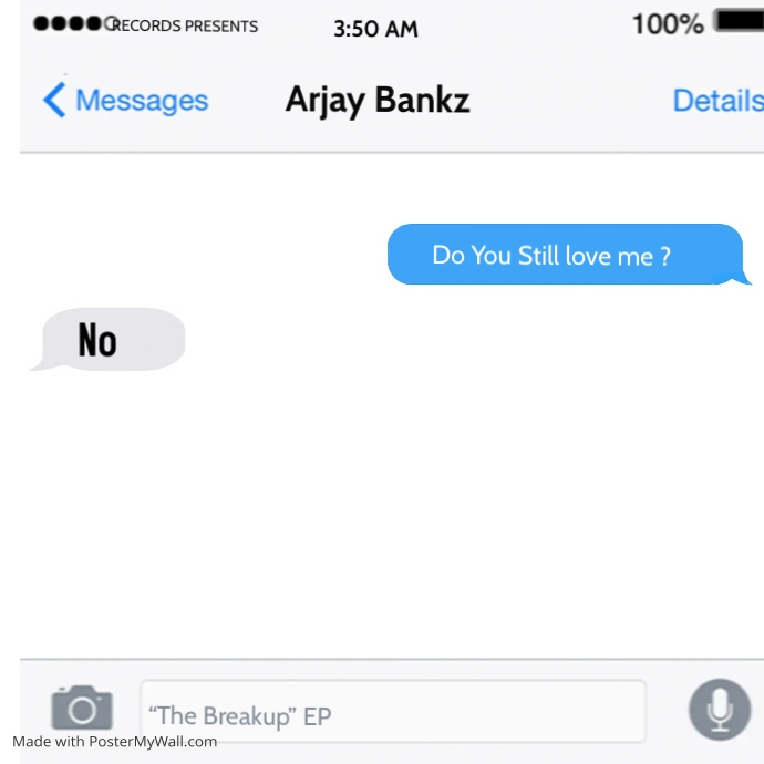 Copy of Copy of iMessage mixtape cover art design template | PosterMyWall