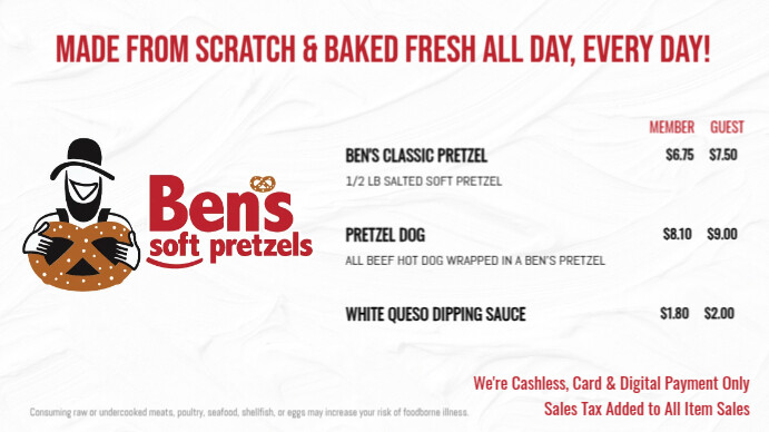 LPC_BEN'S PRETZELS | PosterMyWall