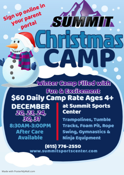 Kids Winter Camp Flyer | PosterMyWall