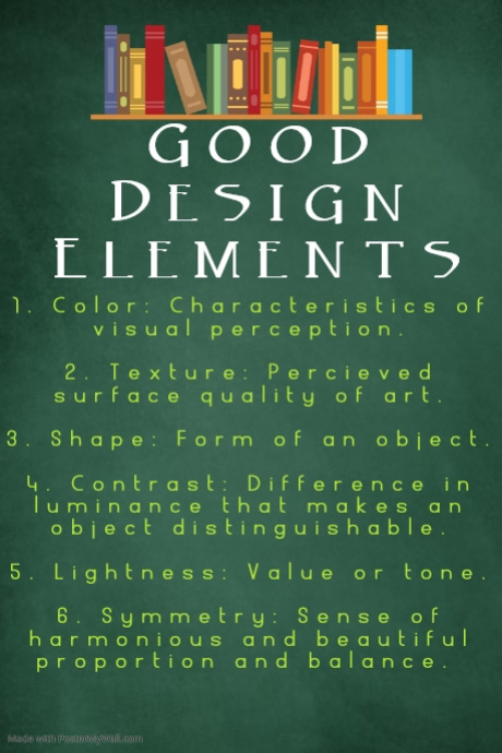Good Design Elements Becky | PosterMyWall
