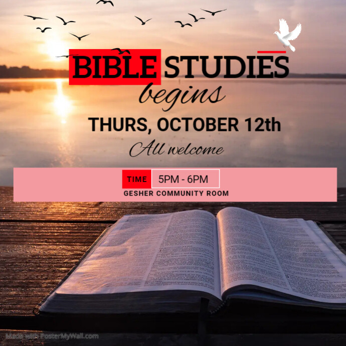 bible study sessions | PosterMyWall