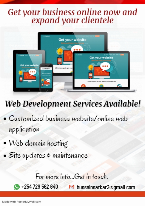 Copy of Copy of A5 Web Design Flyer | PosterMyWall
