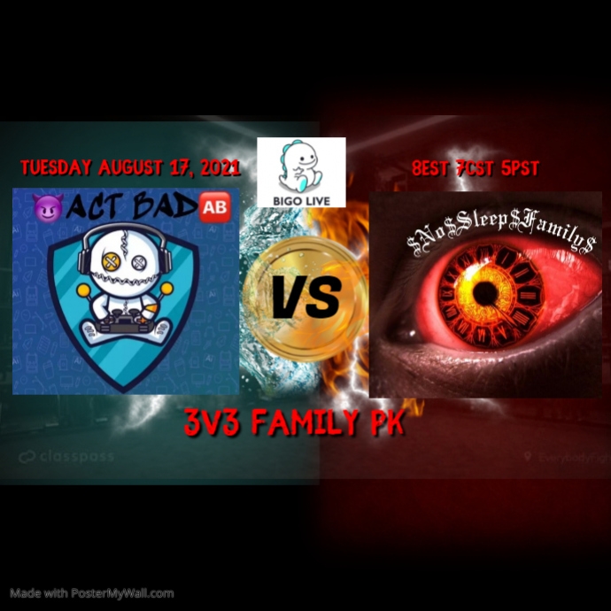 Copy of 3v3 pk | PosterMyWall