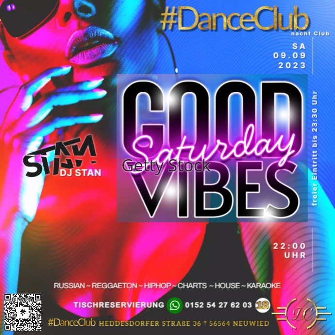 Neon Good Vibez Saturday Club Party | PosterMyWall