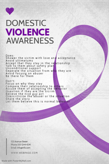 Domestic Violence Awareness event flyer | PosterMyWall