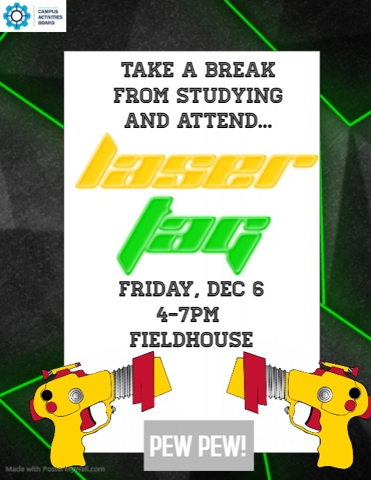 Laser Tag 12/6 | PosterMyWall