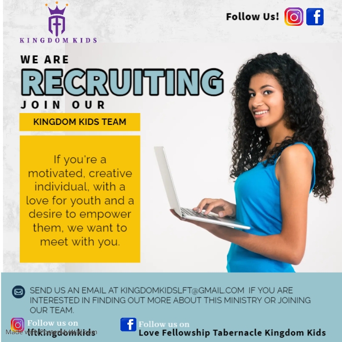 Copy of RECRUITING FOR TEACHERS | PosterMyWall