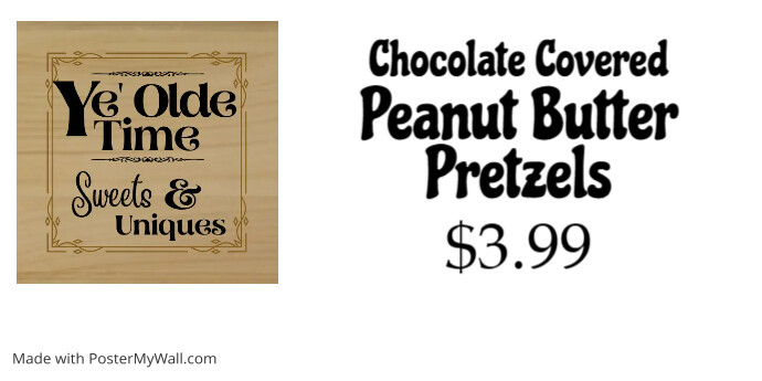 Copy of Choco Cover PB Pretzel Sign | PosterMyWall