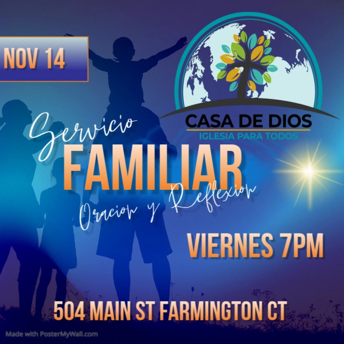 Copy of family service flyer | PosterMyWall