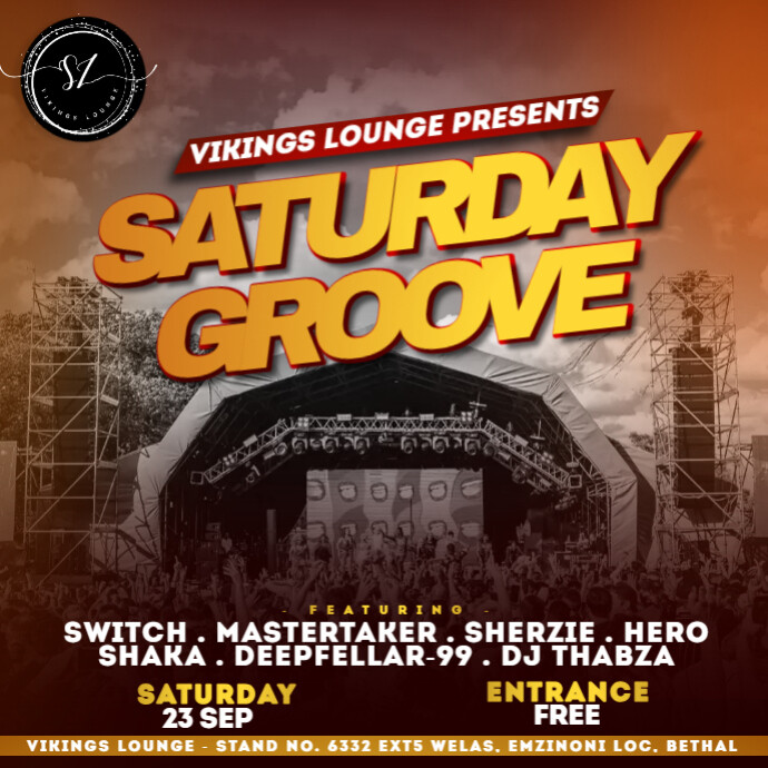 Copy of SATURDAY GROOVE | PosterMyWall