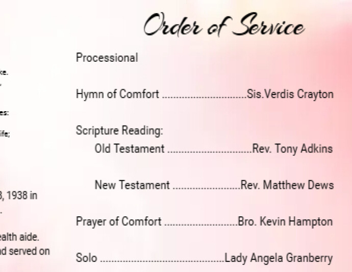 Order of Service Funeral Program template (1) | PosterMyWall