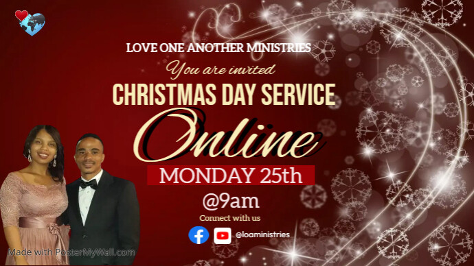 CHURCH LIVE ONLINE SERMON TEMPLATE (1) | PosterMyWall