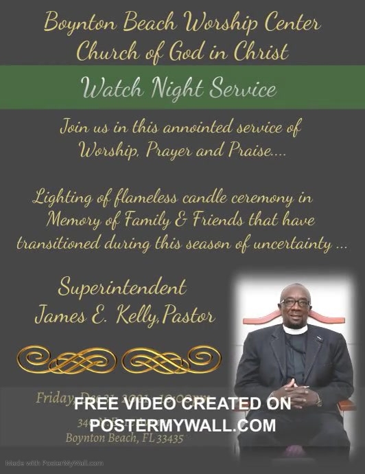 Watch Night Flyer 2021 | PosterMyWall