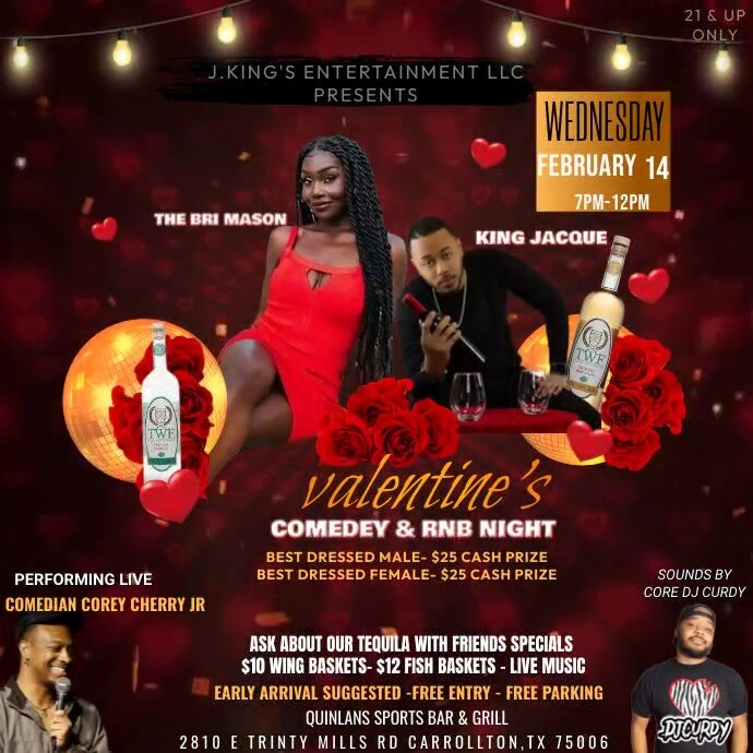 Valentine's Day Couple Night Post Template | PosterMyWall