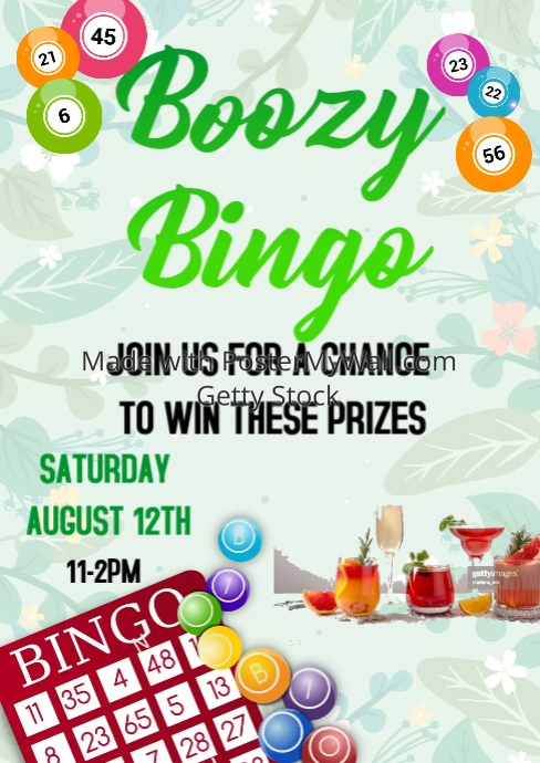 Flyers Bingo spring | PosterMyWall