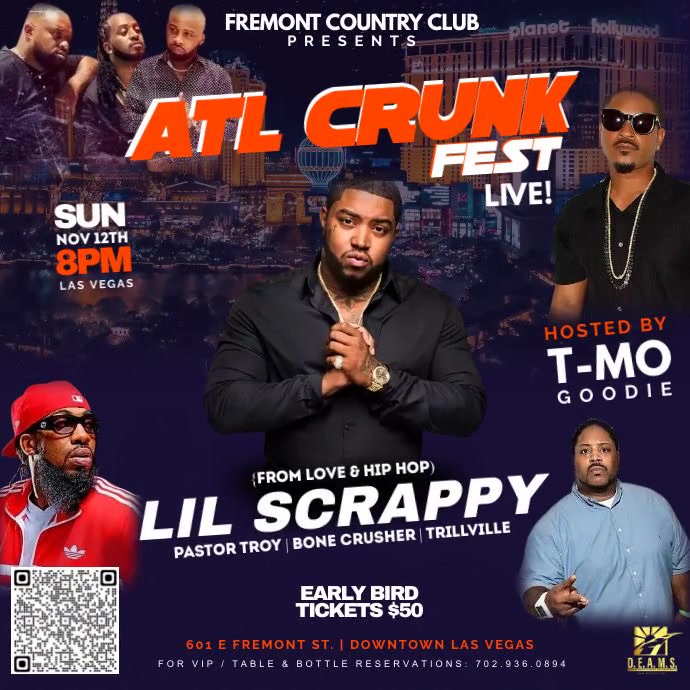 Copy of FINAL ATL CRUNK FLYER ROSTER | PosterMyWall