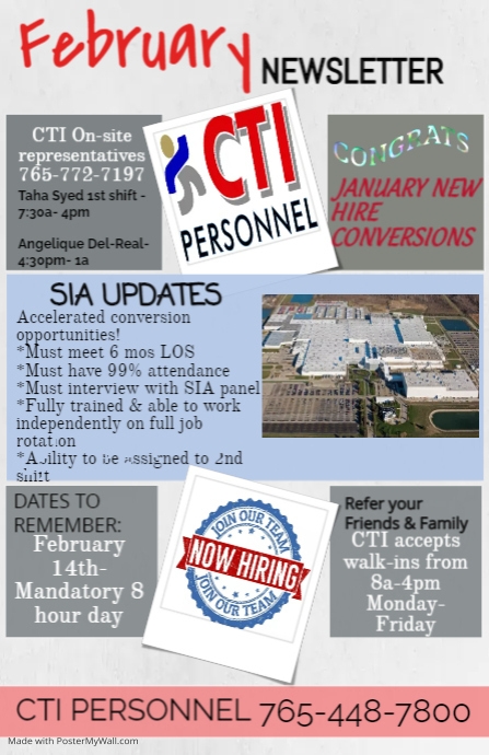 Newsletter, January | PosterMyWall