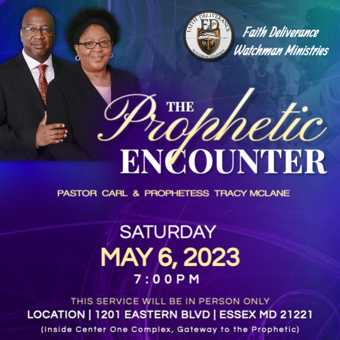 FDWM Prophetic Encounter | PosterMyWall