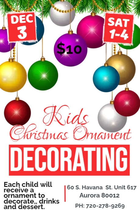 Christmas Ornament Exchange Poster | PosterMyWall