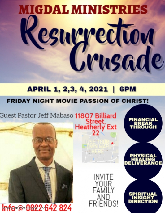 Copy of Copy of Church Crusade Flyer Template | PosterMyWall