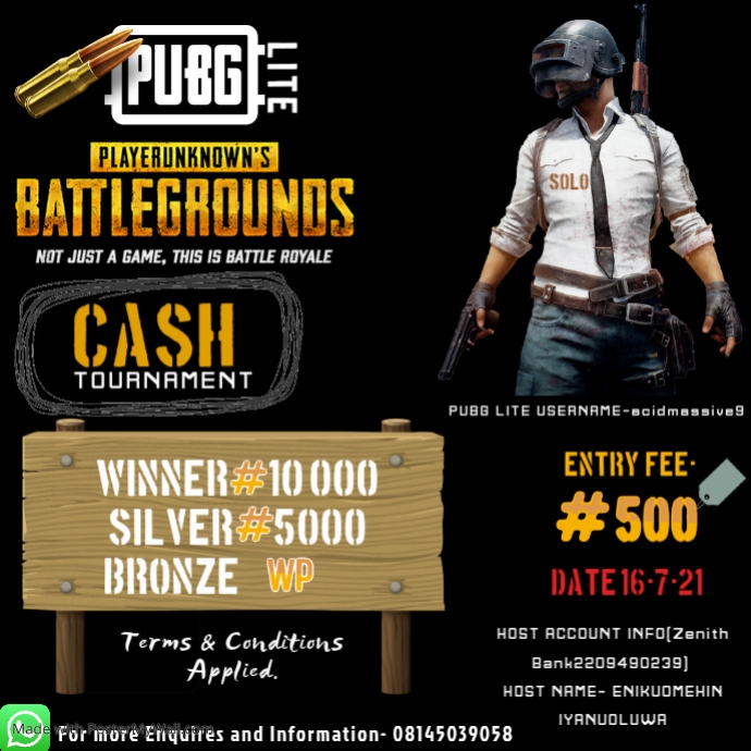 Copy of pubg gaming posters | PosterMyWall