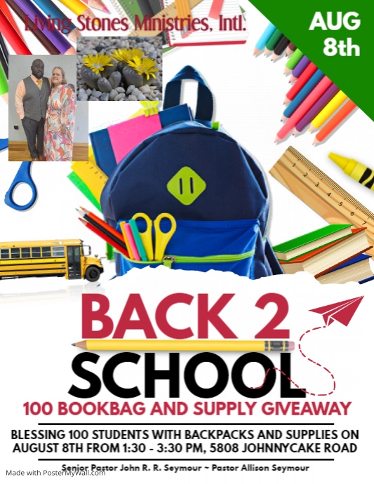 2021 Backpack Blessing | PosterMyWall
