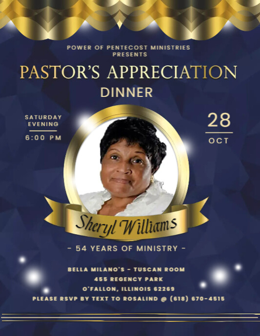 PASTOR'S DINNER | PosterMyWall