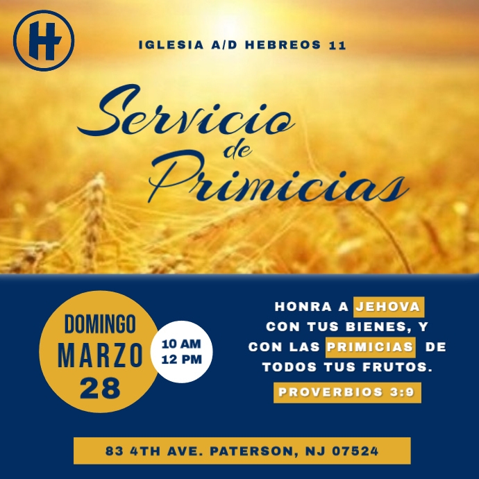 Copy of Copy of Harvest Service Church Flyer | PosterMyWall
