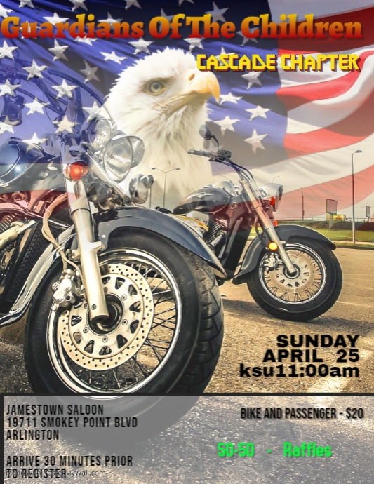 Copy of motorcycle run rally flyer template | PosterMyWall