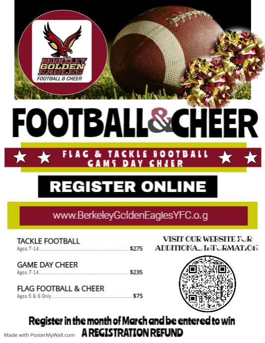 Copy of Football registration | PosterMyWall