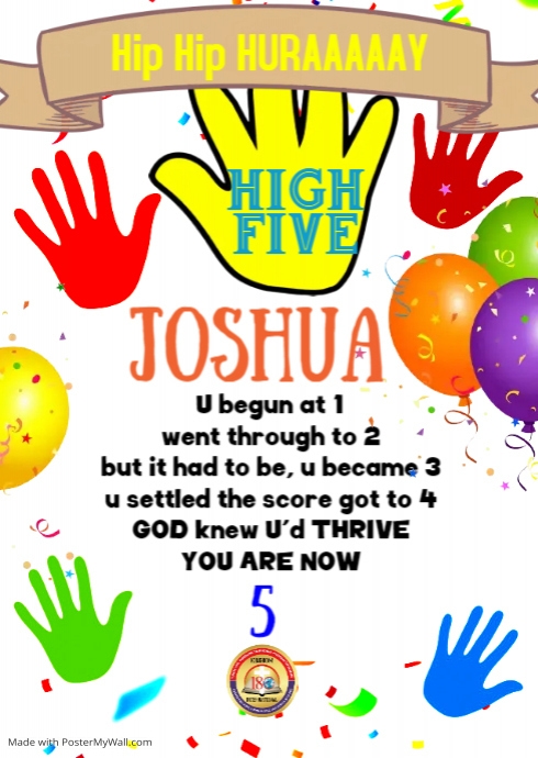 Copy of High five birthday party invitation | PosterMyWall
