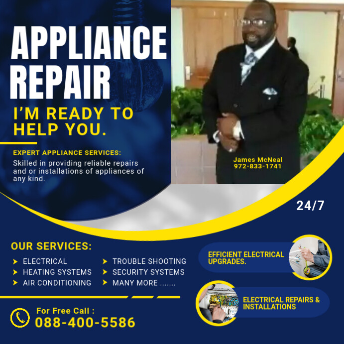 Electrical Service Instagram Post Banner Desi | PosterMyWall
