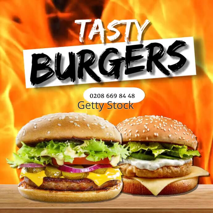 Copy of Instagram story burger 1 | PosterMyWall