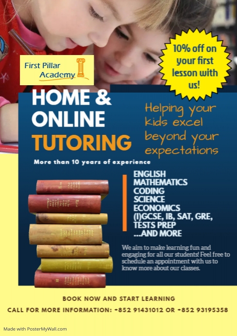 Copy of Home Tutoring Flyer | PosterMyWall