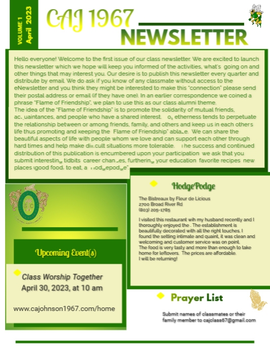 Newsletter 1967 Template (1) | PosterMyWall