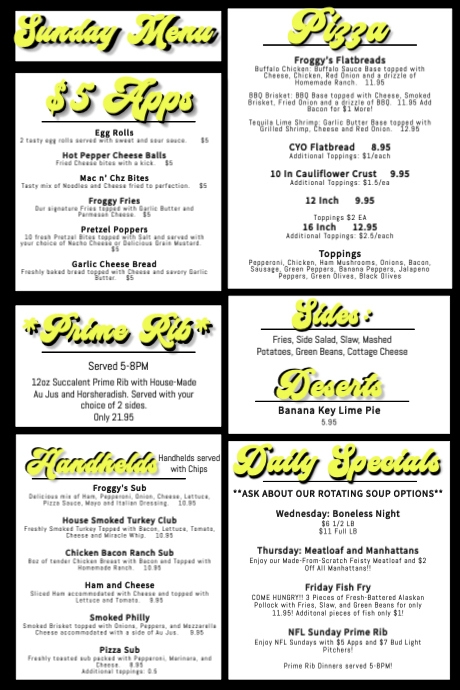 Copy of Copy of Copy of Menu Template | PosterMyWall