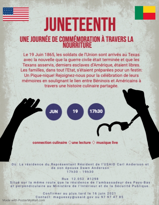 Français - Juneteenth Celebration Flyer Template | PosterMyWall