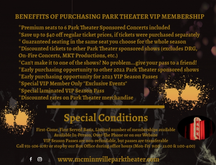 Inside Page of VIP Membership Pass Brochure | PosterMyWall