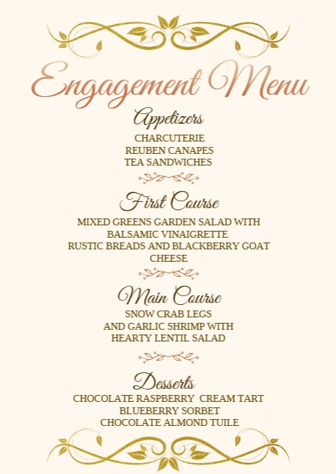 Copy of Menu A6 (1) | PosterMyWall