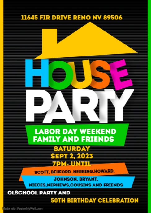 HOUSE PARTY POSTER (1) | PosterMyWall