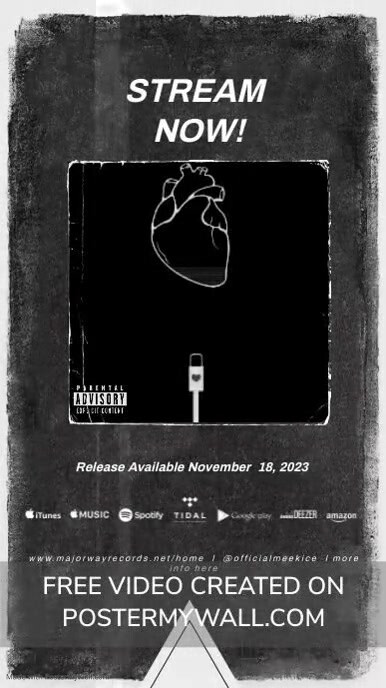 Album release ad template for instagram story | PosterMyWall