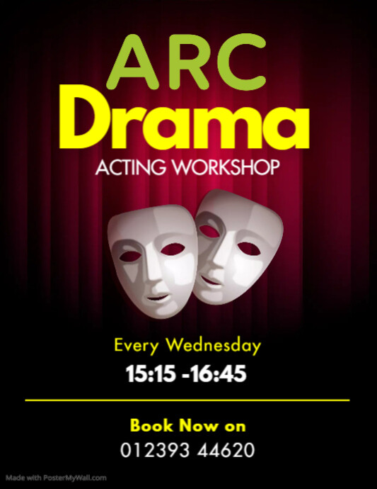Dramatics Classes Online Course Flyer | PosterMyWall