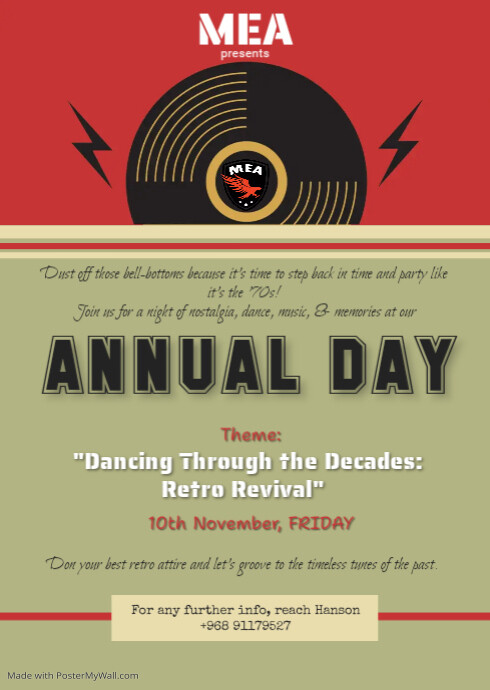 Retro Music Party Flyer | PosterMyWall
