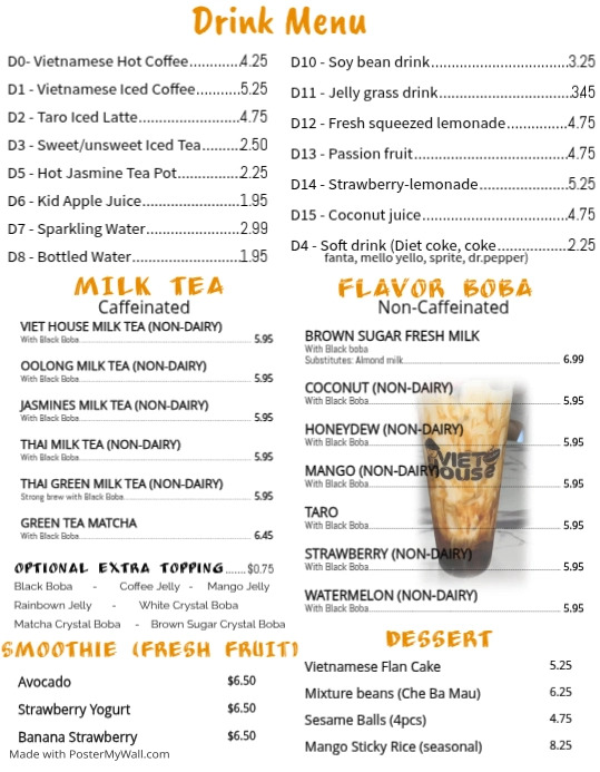 Copy of Menu P8 - Drink - Giai Khat | PosterMyWall