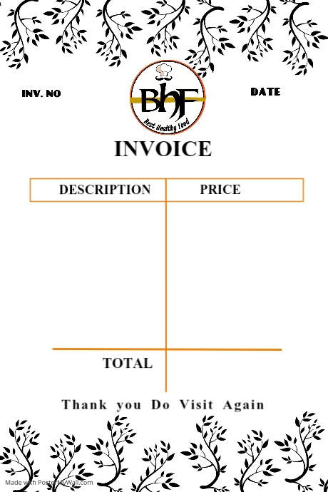 Copy of Elegant digital business invoice | PosterMyWall