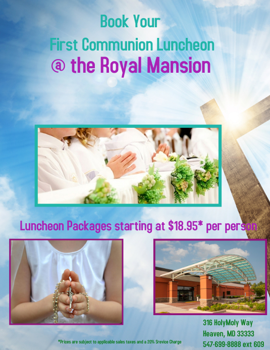 1st Communion Template | PosterMyWall