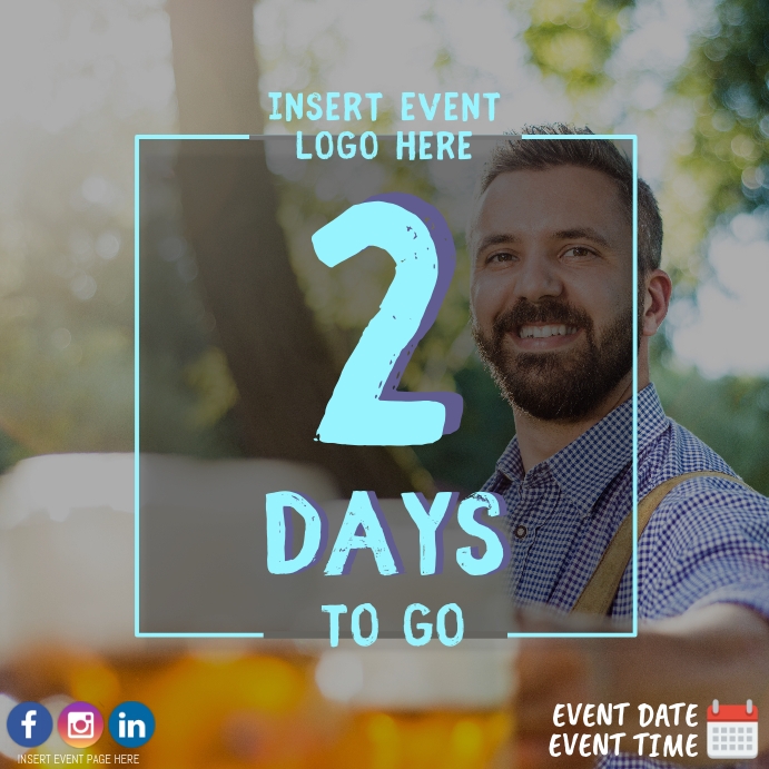 2 Days to Oktoberfest Event Countdown Template | PosterMyWall