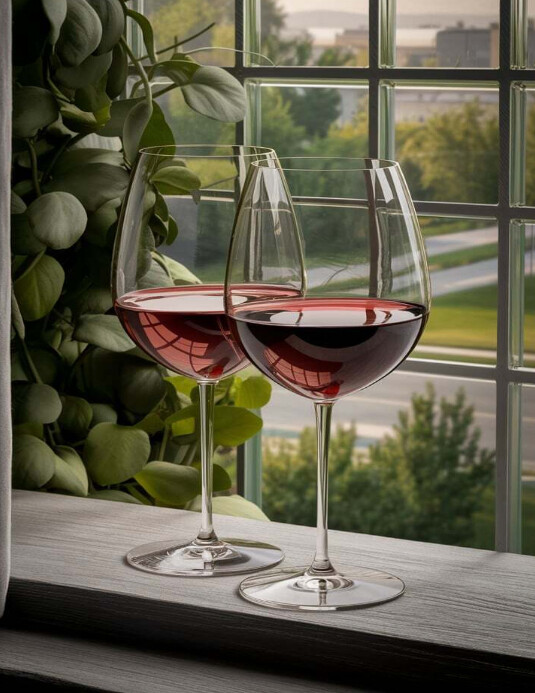 Plantilla de 2 glass cup of wine | PosterMyWall