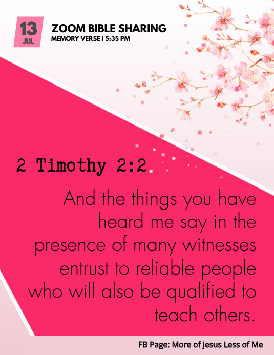 2 TIMOTHY 2:2 Template | PosterMyWall
