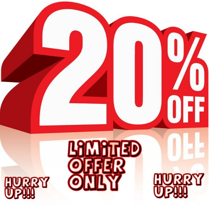 20% Off Mega Sale Template | PosterMyWall